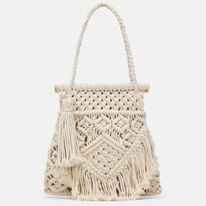 Zara | Bags | Zara Handmade Woven Fabric Shopper Bag | Poshmark